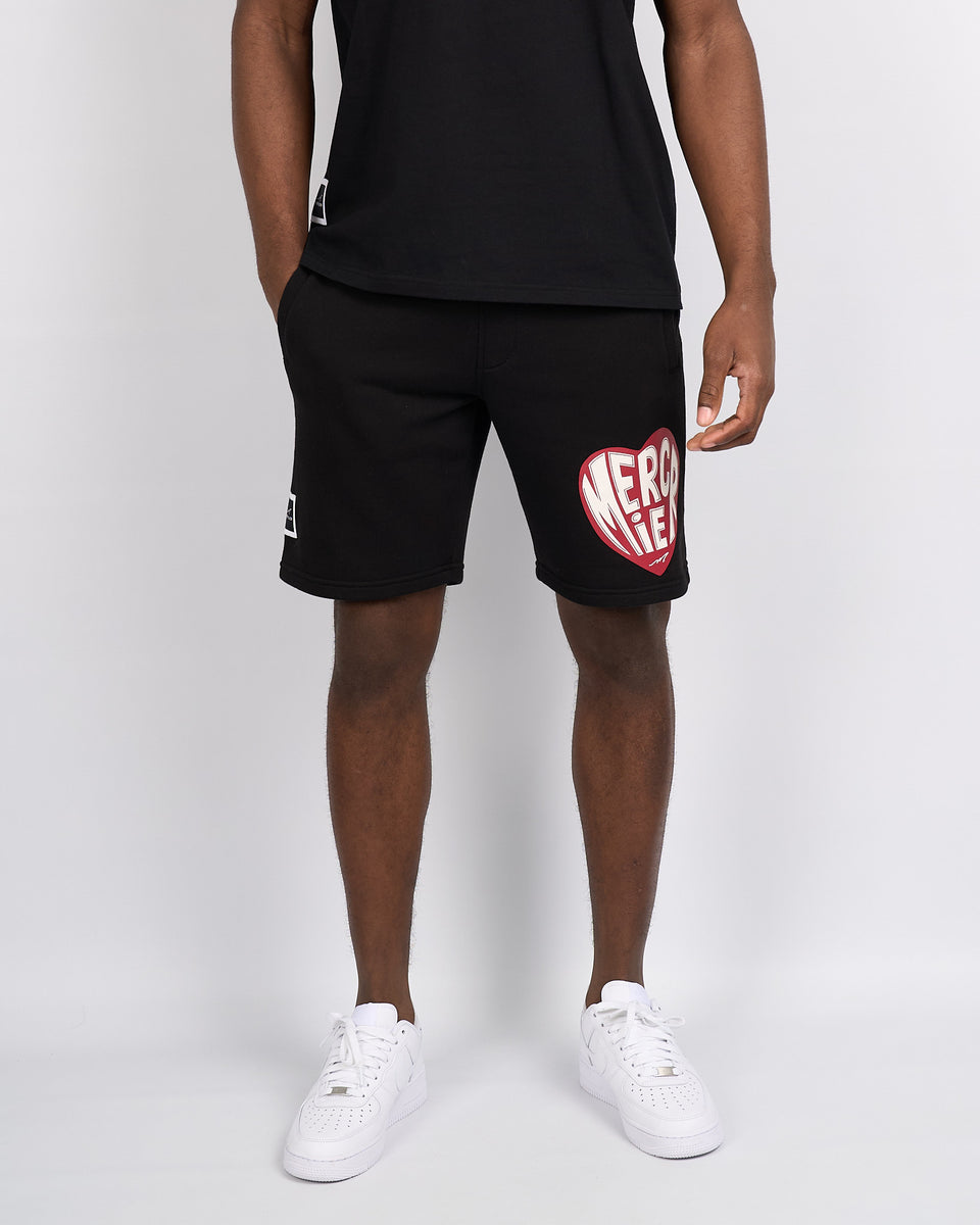 Mercier Heart Shorts Black – MERCIER