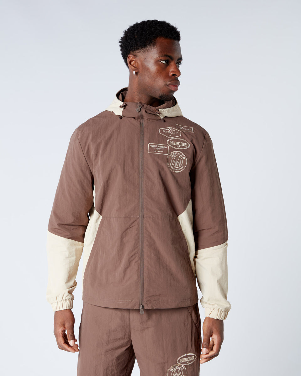 Brown Angle Badge Mercier Windbreaker – MERCIER