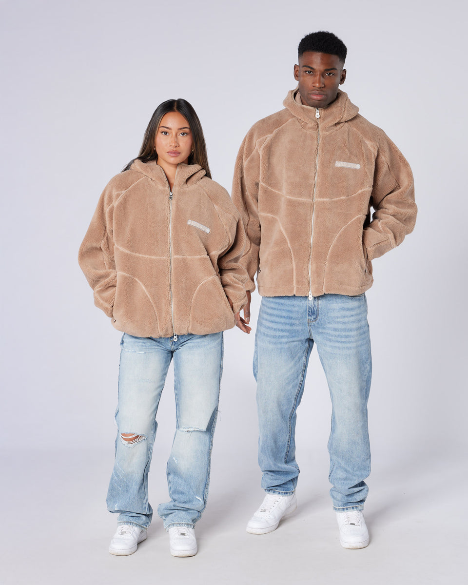 Mercier Tempo Borg Jacket Brown – MERCIER