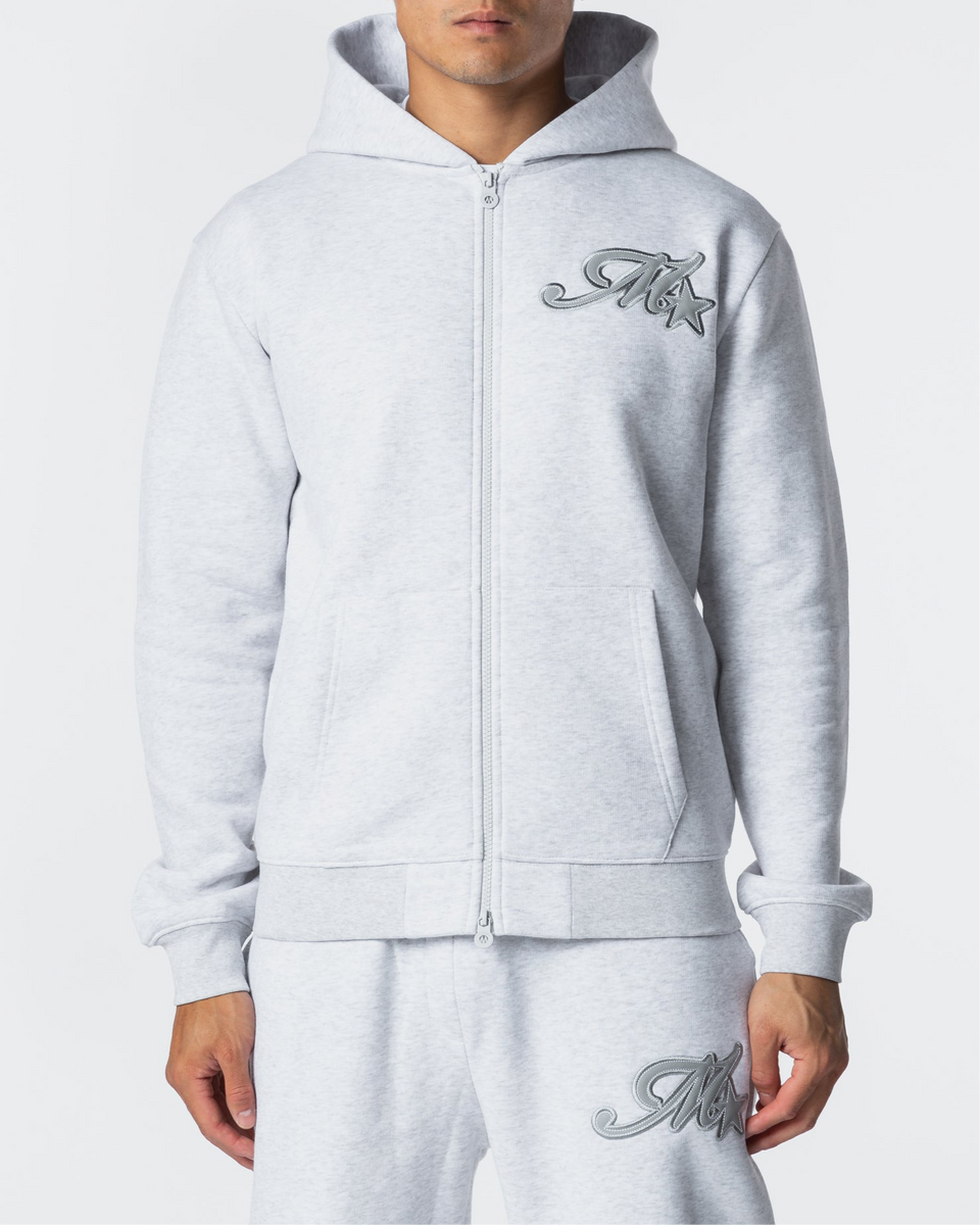 Mercier Runway Full Zip Hoodie Grey Marl – MERCIER