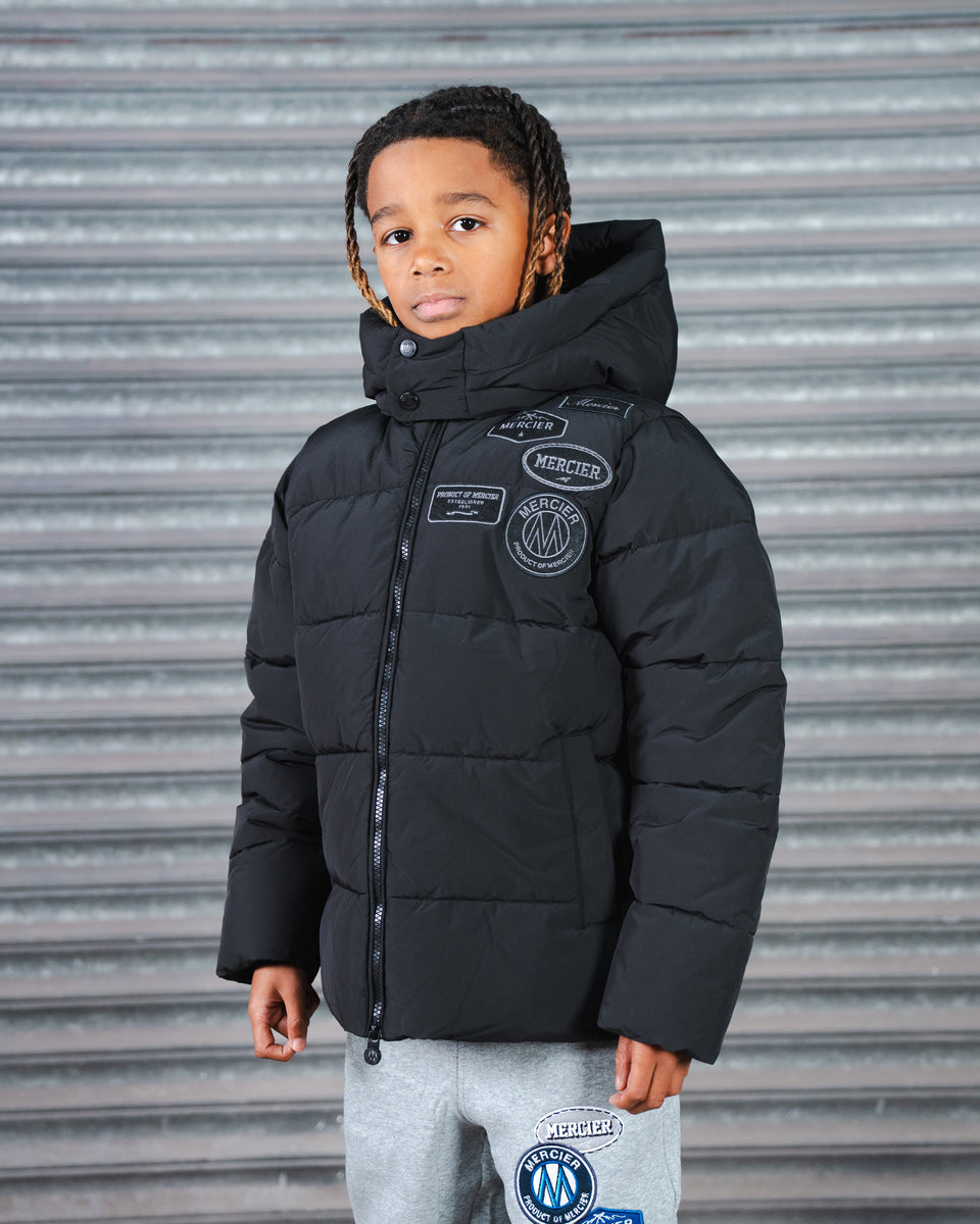 Mercier Junior Mono Puffer Jacket Black – MERCIER