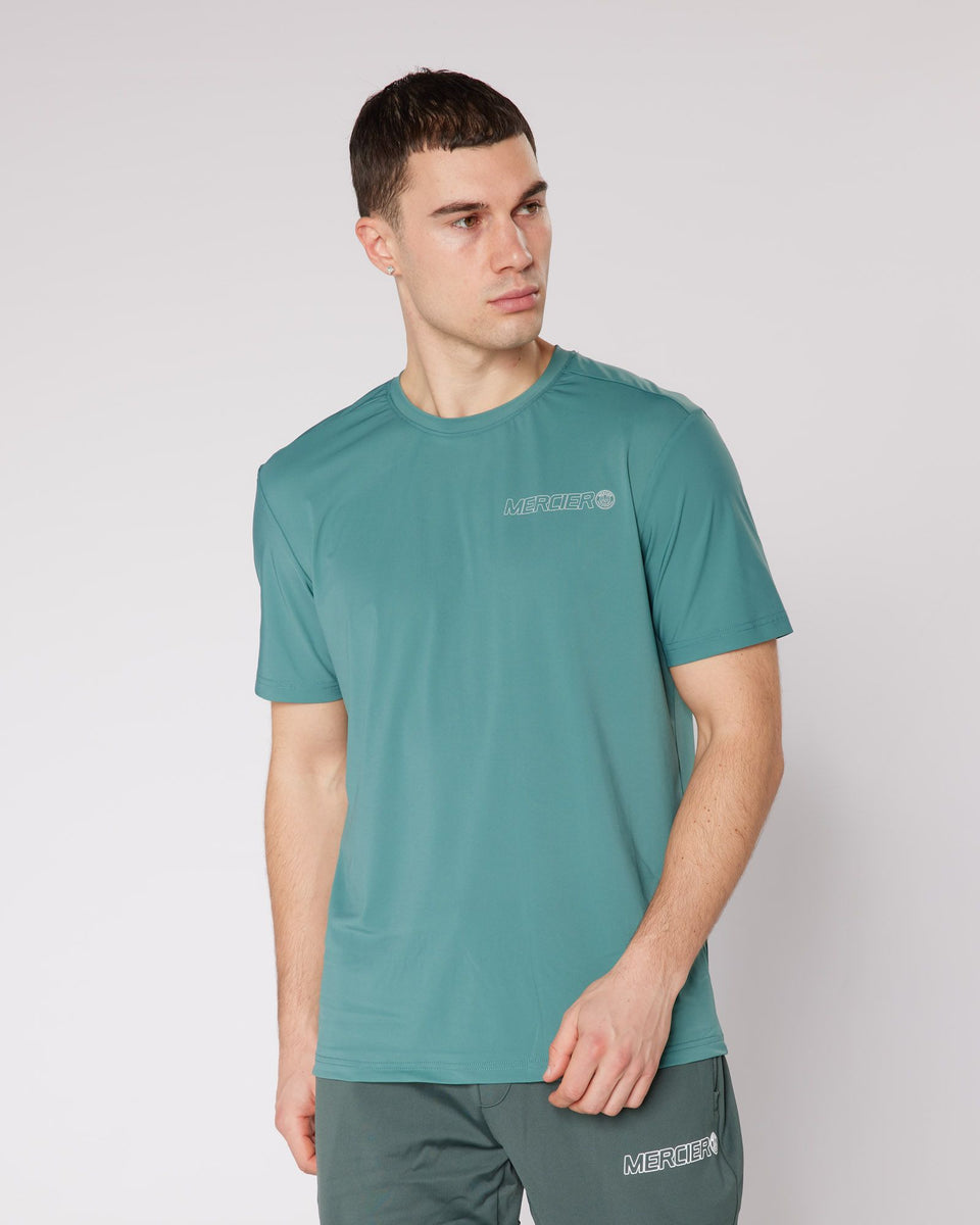Mercier Men's Dynamic Reflective T-Shirt - Teal | Men's T-Shirts – MERCIER