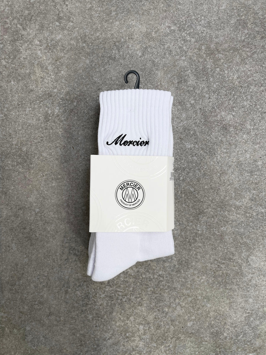 Signature Mercier 2pack Socks White – MERCIER