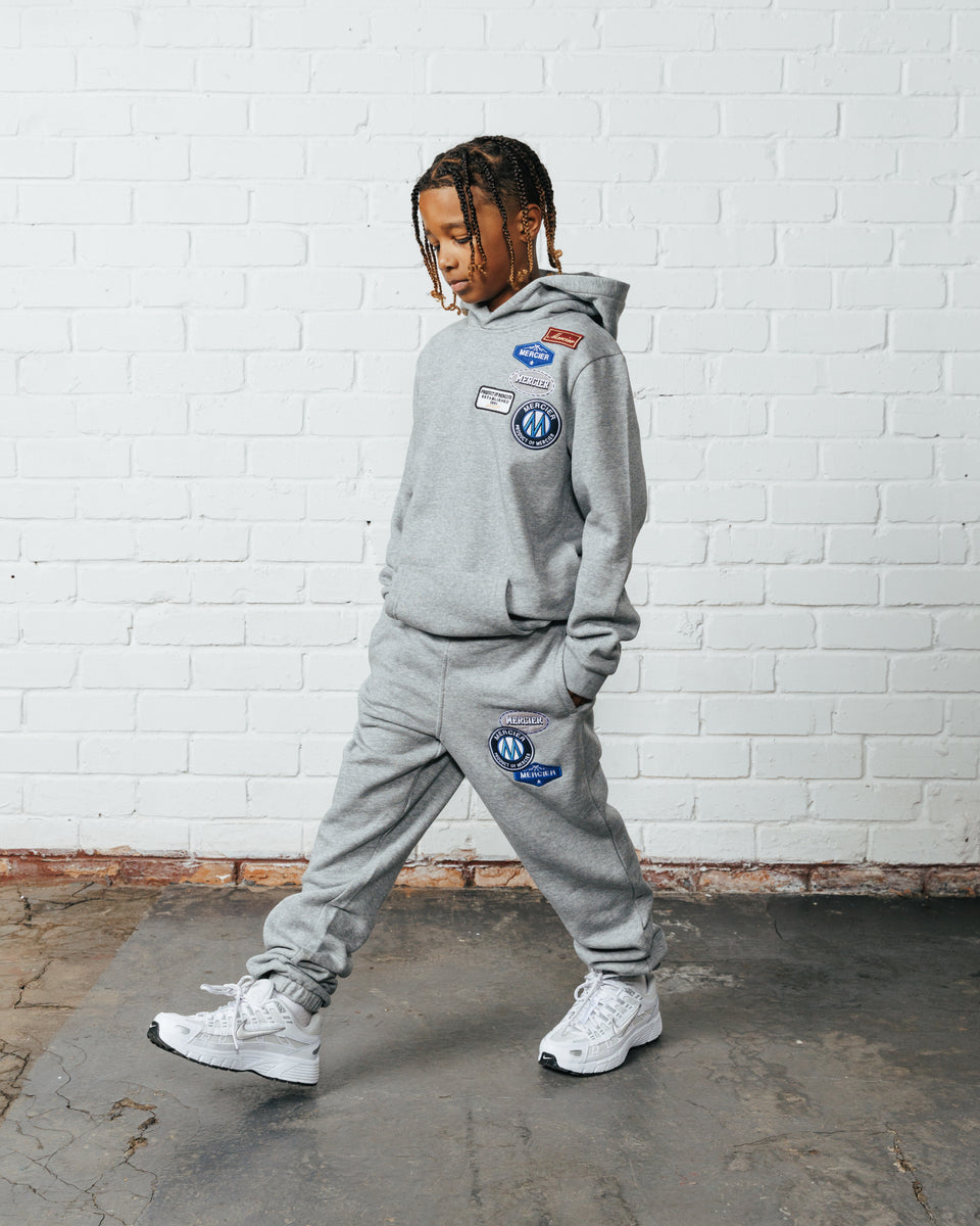 Mercier Junior Grey OG Badge Joggers – MERCIER