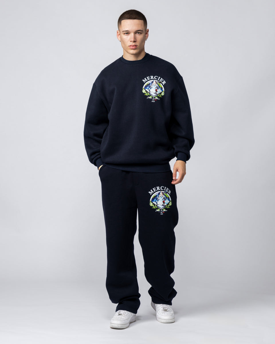 Mercier Merc Ski Crewneck Navy – MERCIER