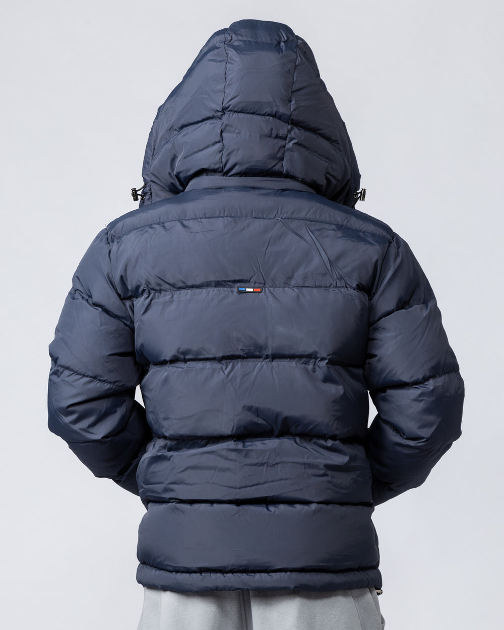 Mercier Hybrid Tonal Puffer Jacket Navy – MERCIER