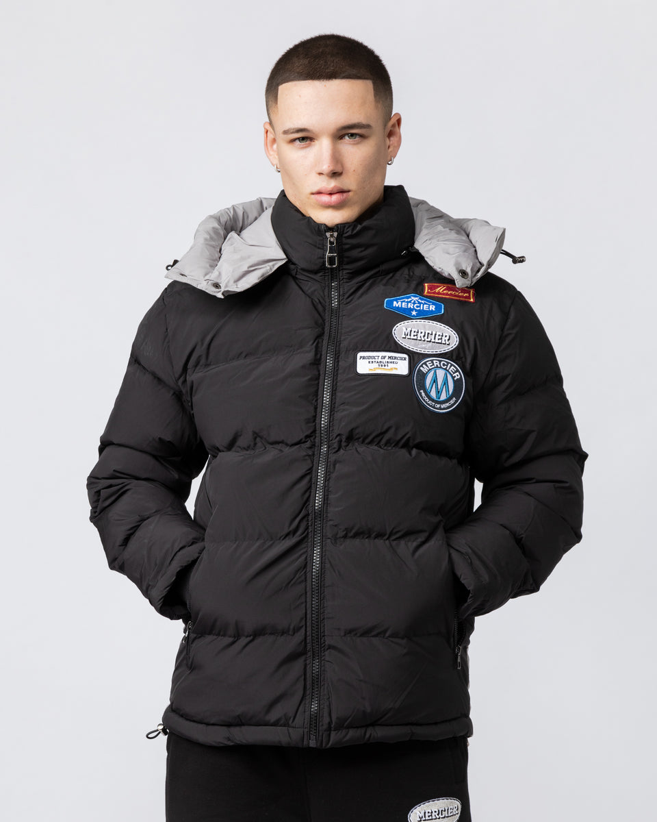 Mercier Shelby Puffer Jacket Black/Steel – MERCIER