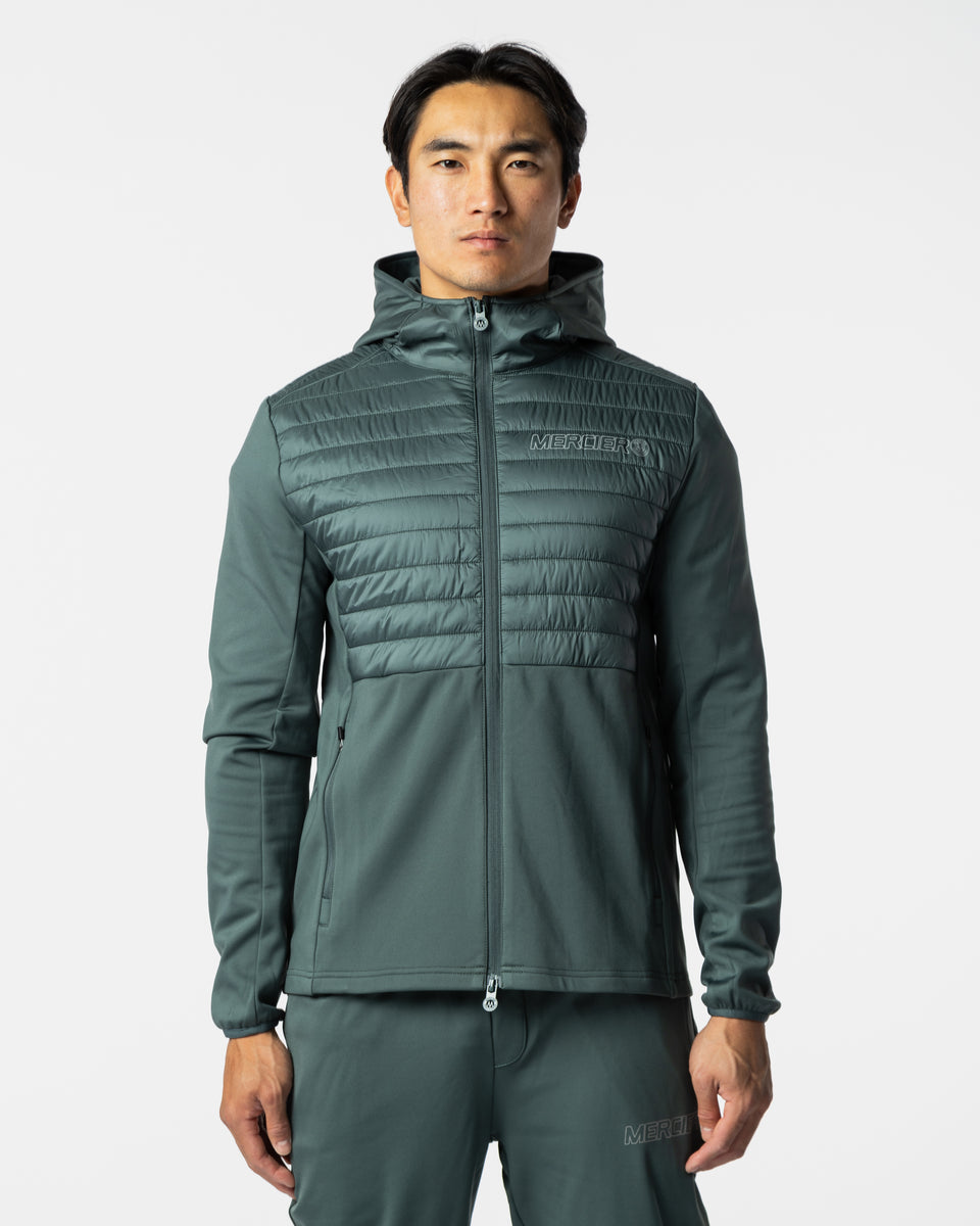 Mercier Men's Dynamic Reflective Jacket - Emerald | Men's Track Jackets ...