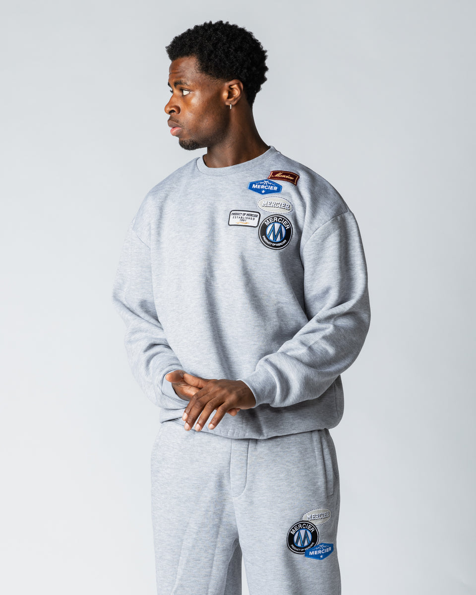 Mercier Relaxed OG Crewneck Grey Marl – MERCIER