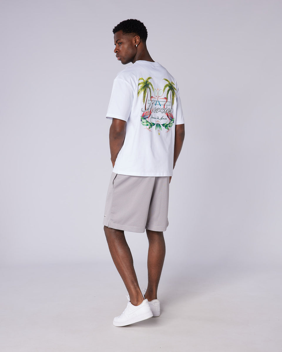White Mercier Palm Serve Tshirt – MERCIER