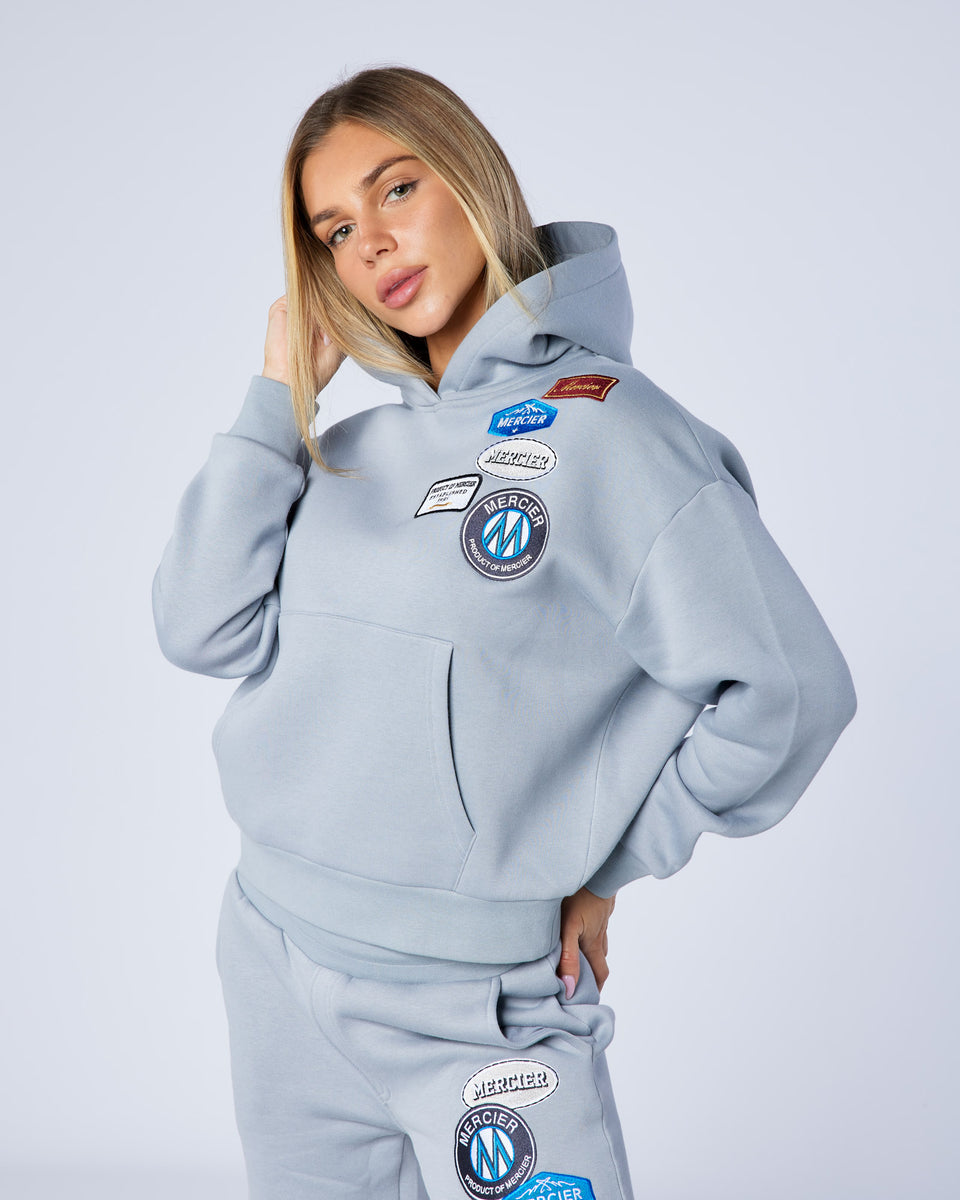 Womens Blue Cloud OG Mercier Hoodie – MERCIER